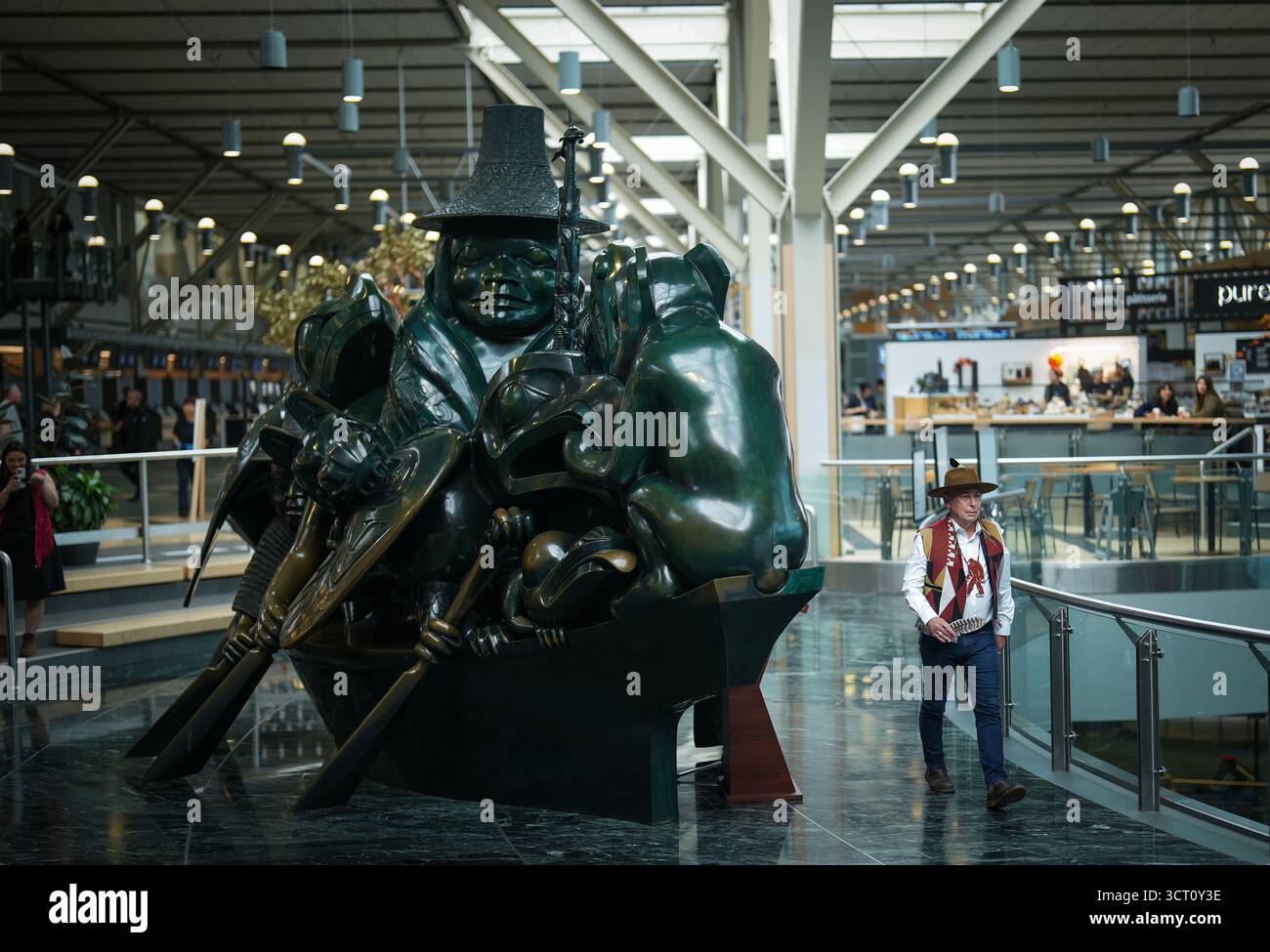 Jim Sa'ke'j Hemsworth, a member of the Mi'gmaq Nation, walks past ...