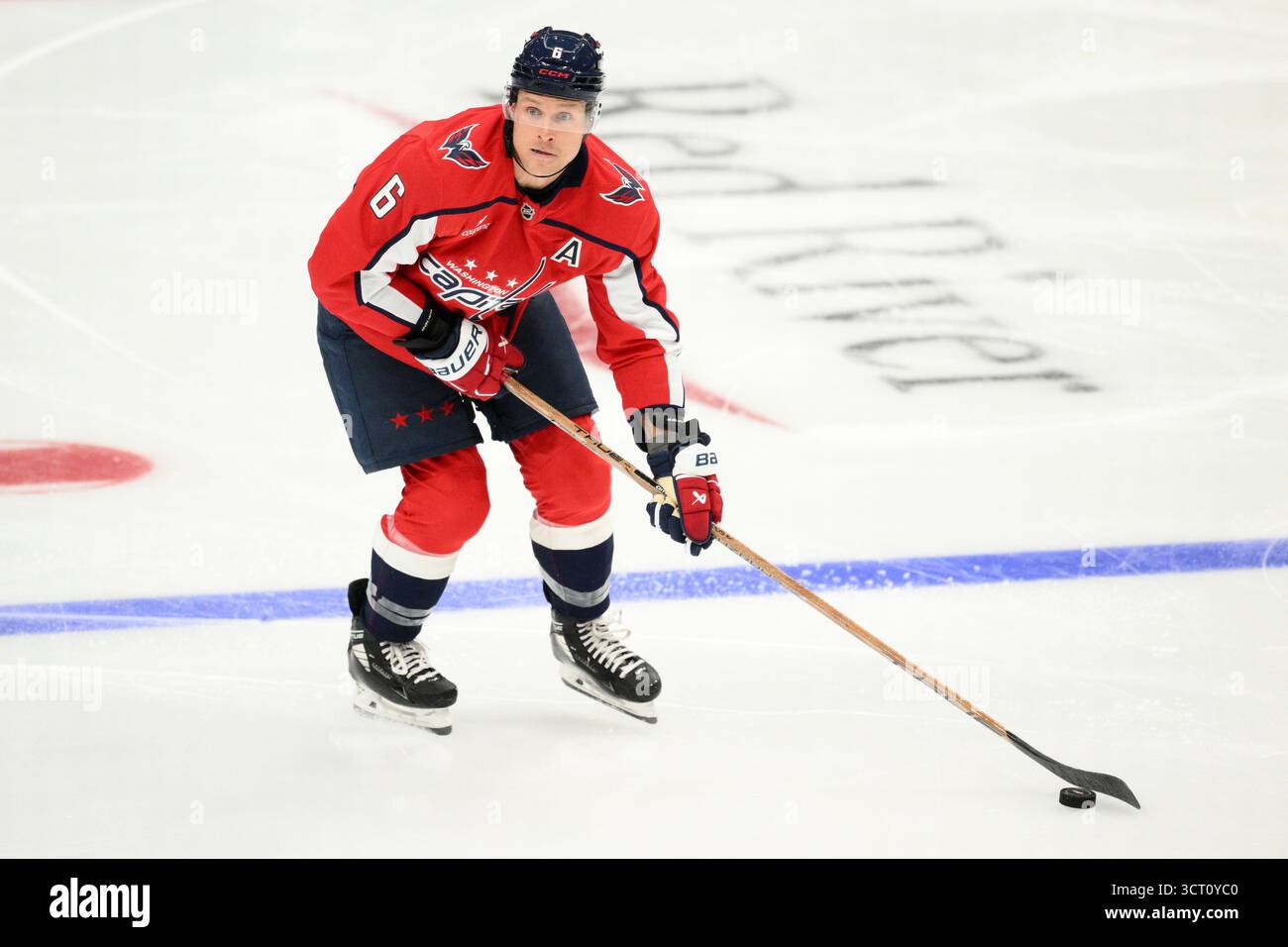Washington Capitals defenseman Jakob Chychrun (6) in action during the ...