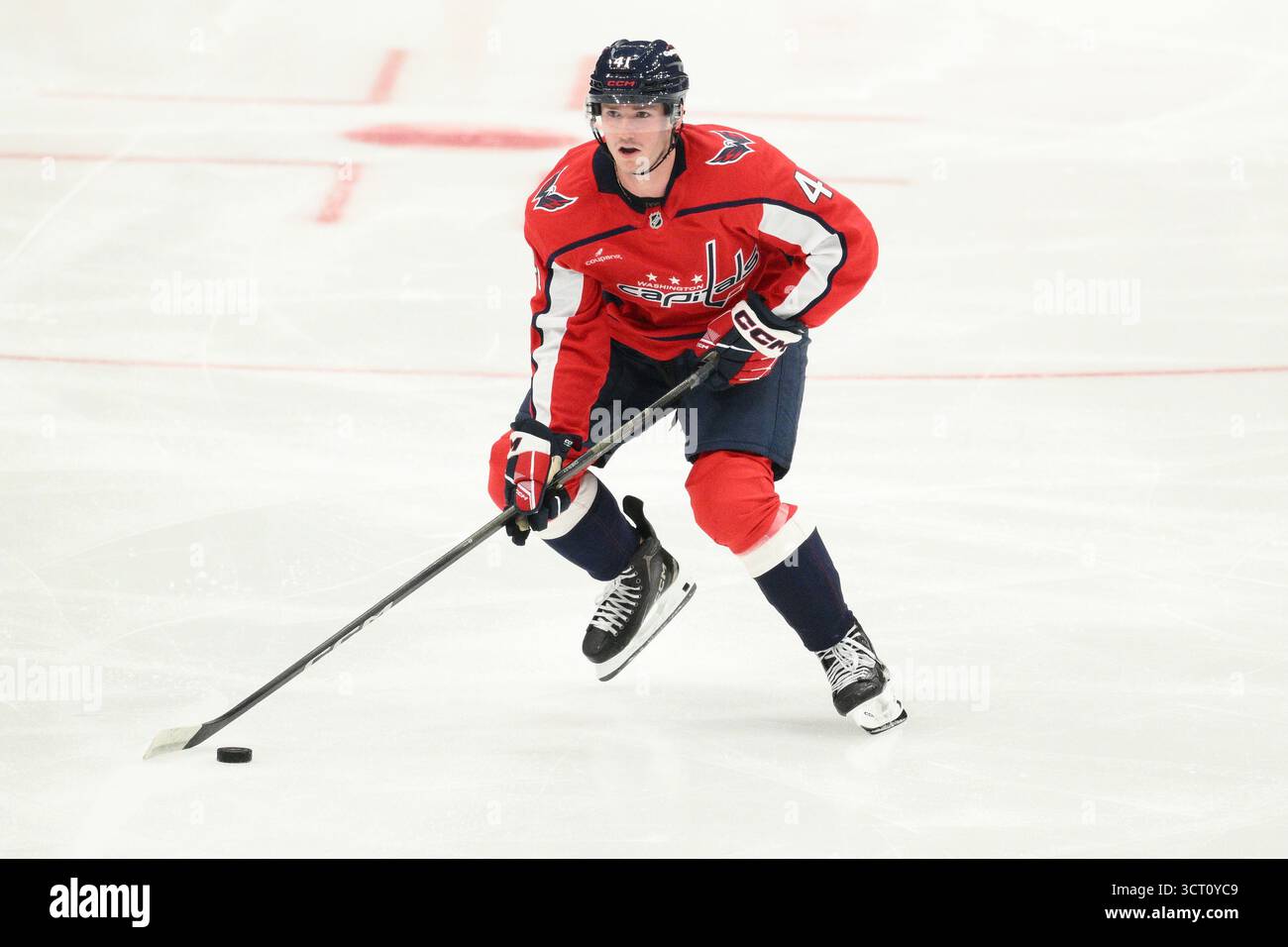 Washington Capitals Ryan Chesley (41) in action during the second ...