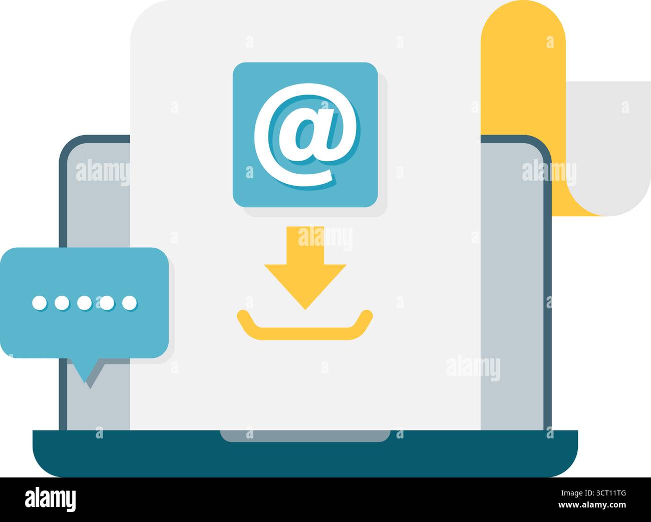 Email inbox online communication Stock Vector Images - Alamy
