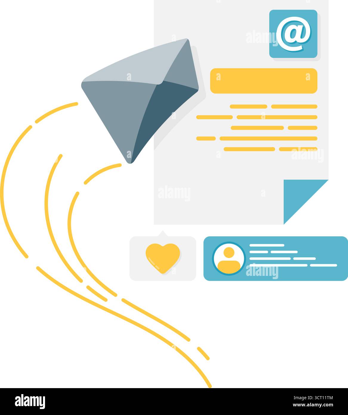 Communication email desktop Stock Vector Images - Alamy