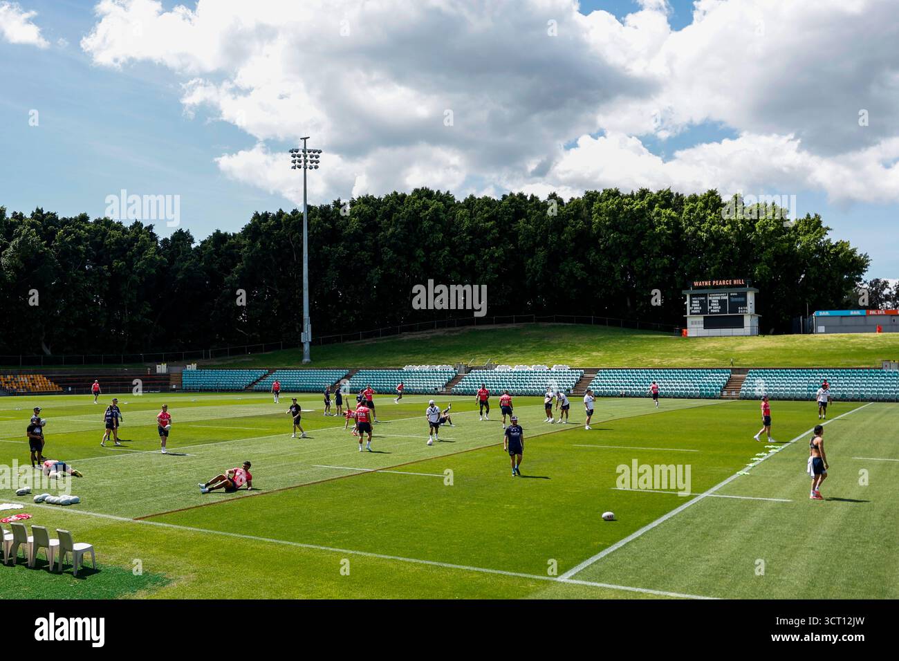 Storm players train during the Melbourne Storm Captain’s Run Press ...