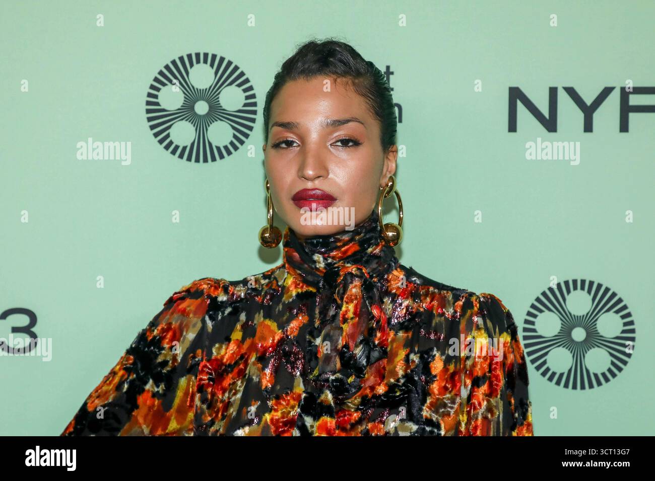 Actor Indya Moore attends the premiere for "Father Mother Sister ...