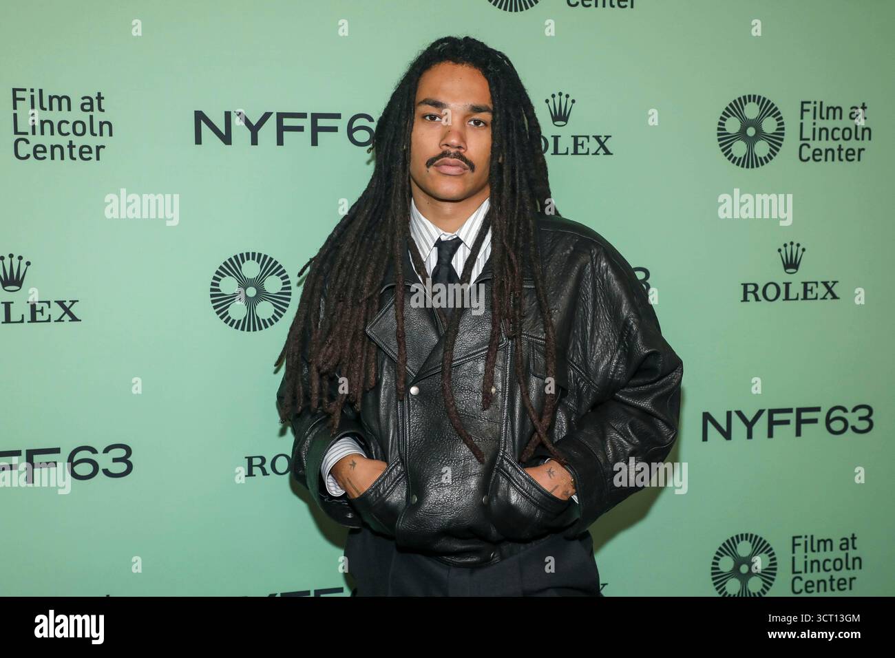 Actor Luke Sabbat attends the premiere for "Father Mother Sister ...