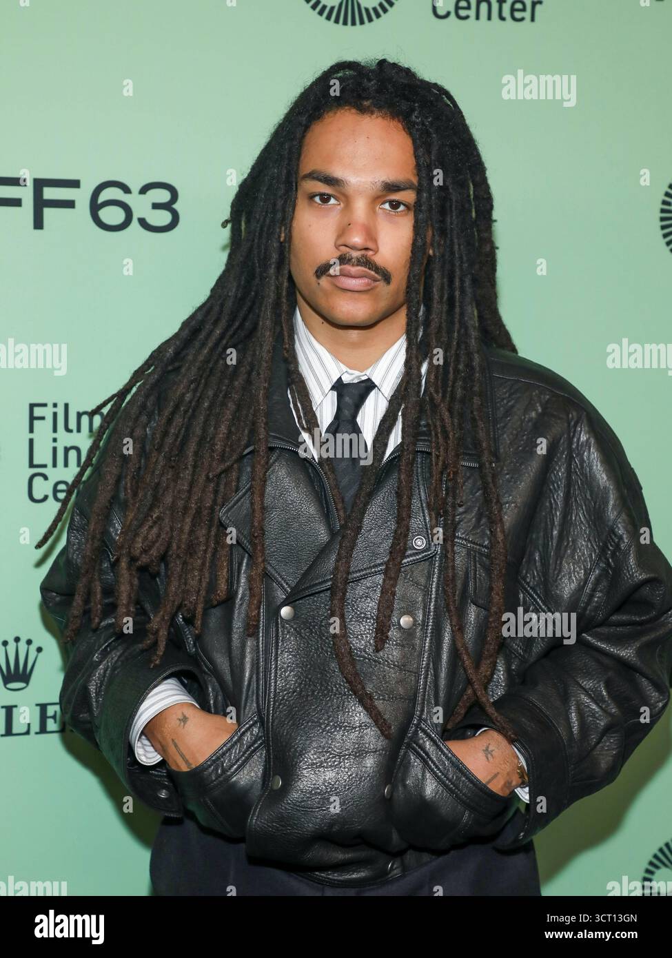 Actor Luke Sabbat attends the premiere for "Father Mother Sister ...