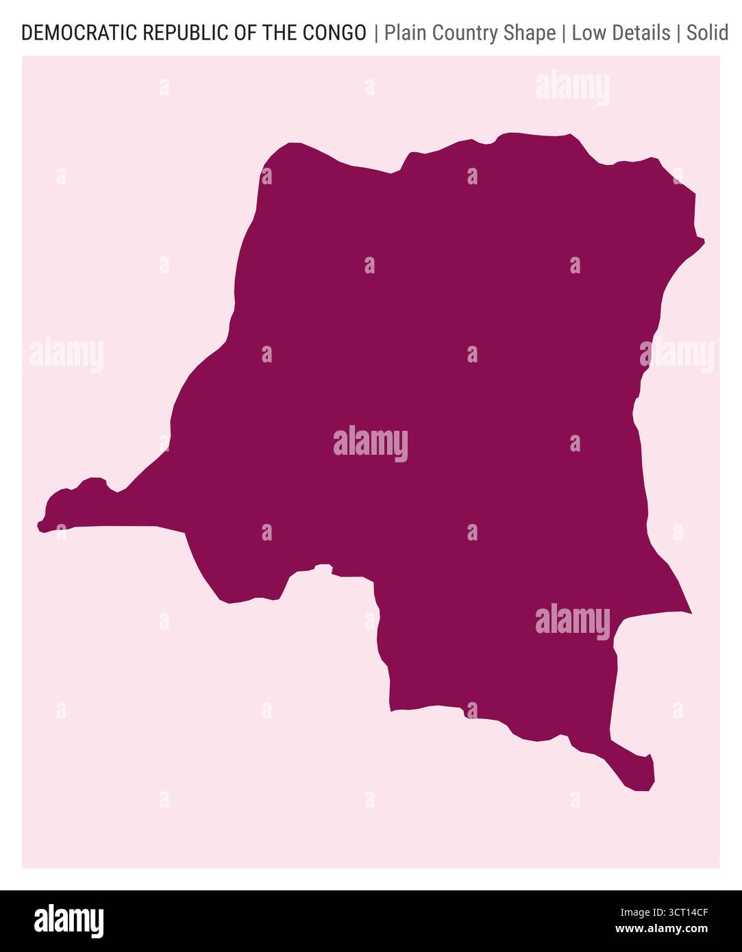 Democratic republic congo map solid hi-res stock photography and images ...