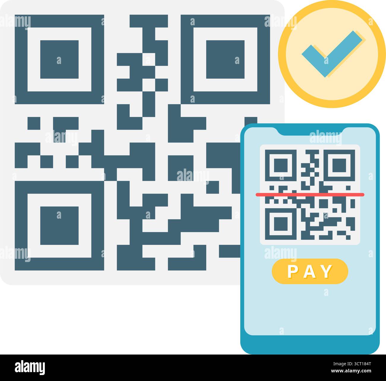 Qr code pay payment Stock Vector Images - Alamy