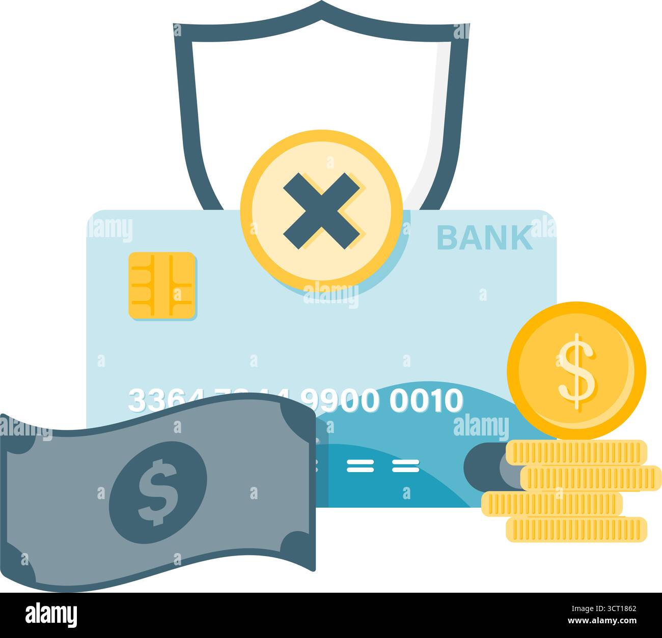 Credit card problem online Stock Vector Images - Alamy