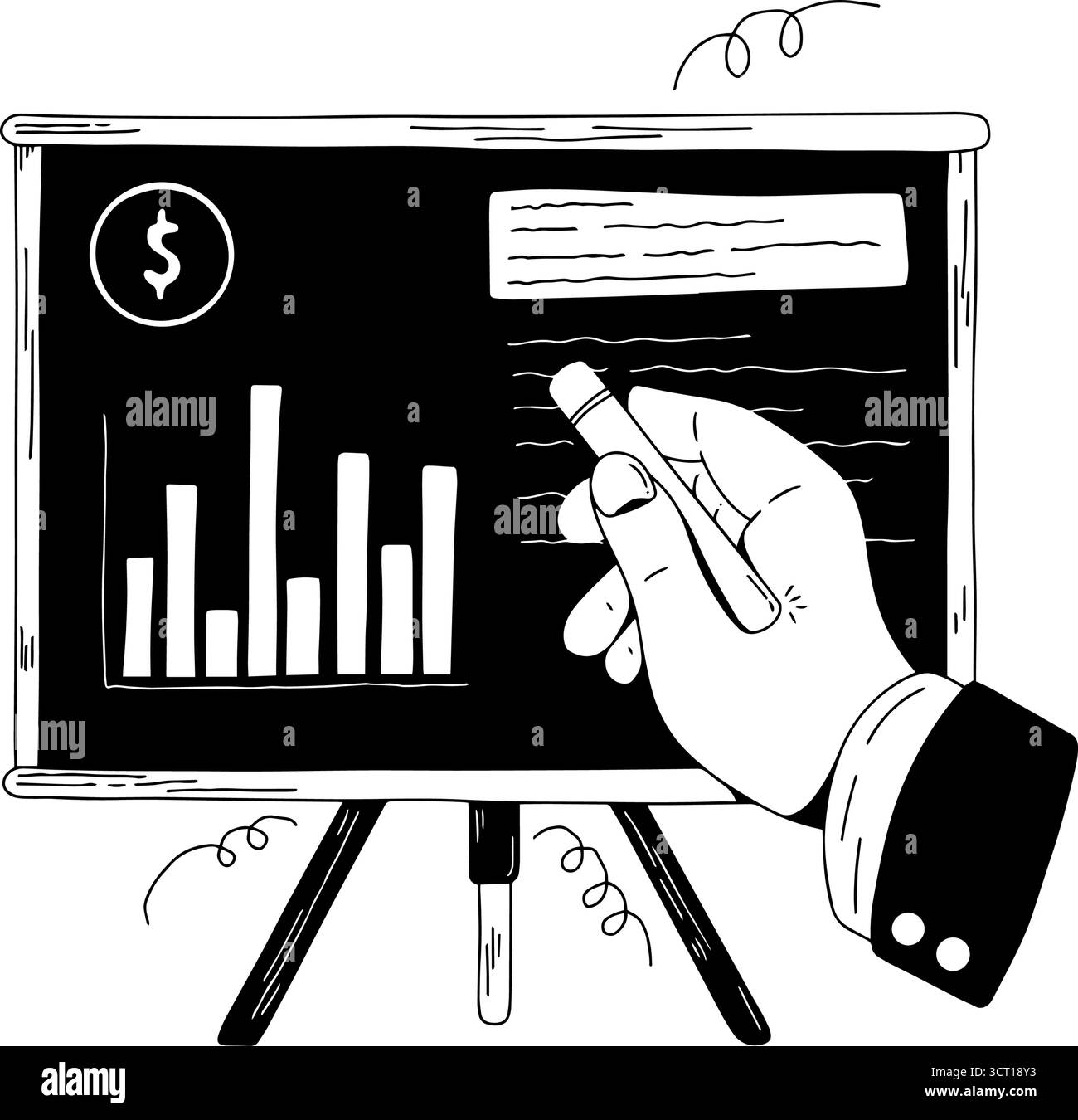 Statistics board Black and White Stock Photos & Images - Alamy