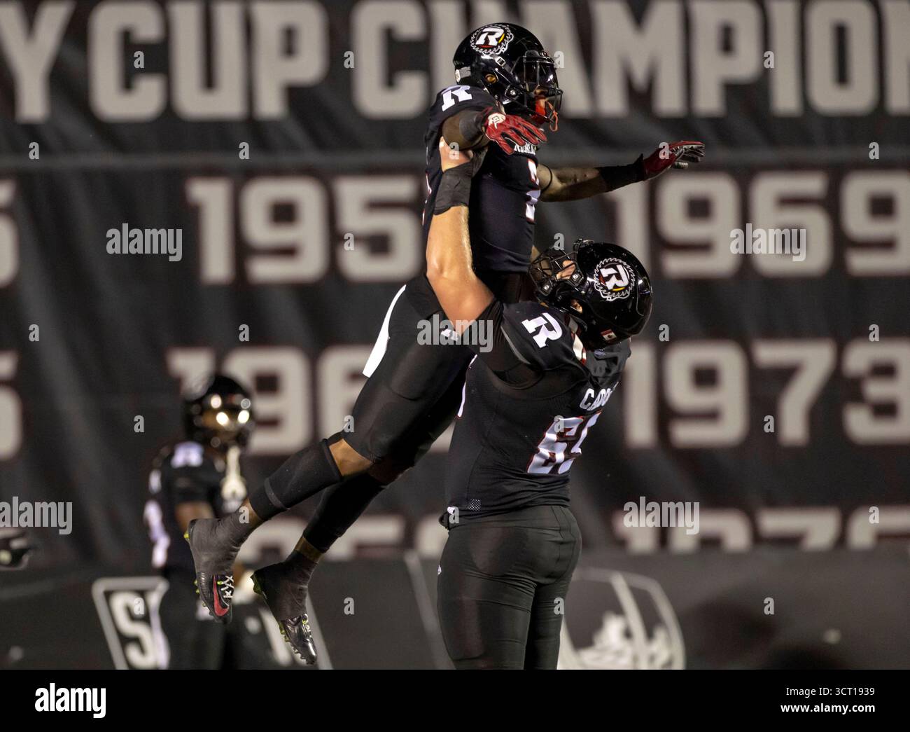 Ottawa, Canada. 03 Oct 2025. Justin HARDY (2) of the Ottawa Redblacks. The visiting Saskatchewan ...