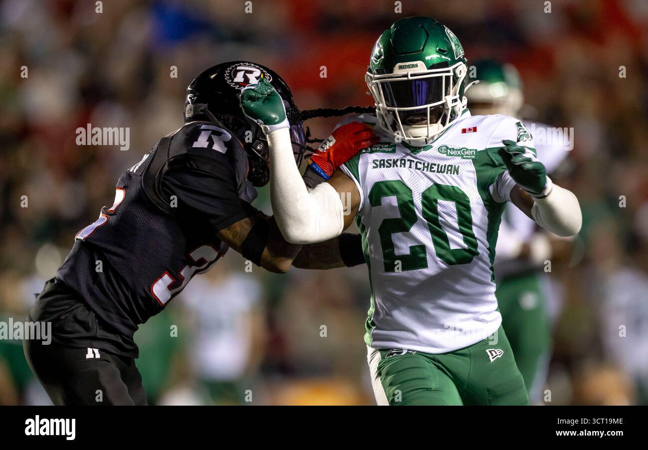Ottawa, Canada. 03 Oct 2025. Kerfalla-Emmanuel EXUME (20) of the ...