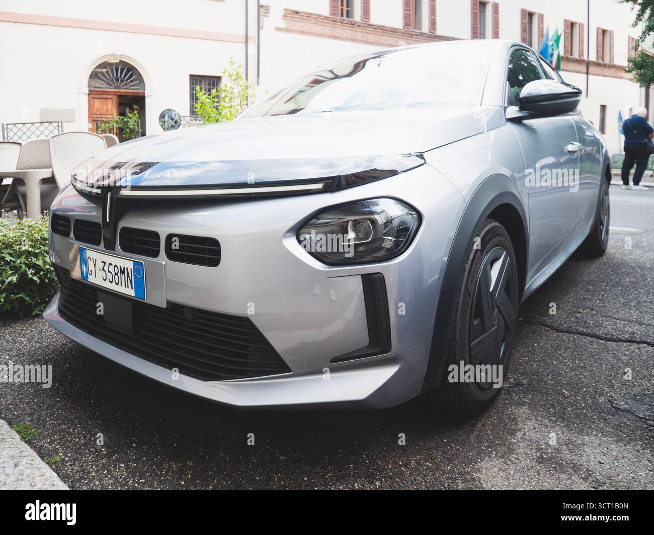 Cremona, Italy - October 1st 2025 Lancia Ypsilon electric vehicle ...