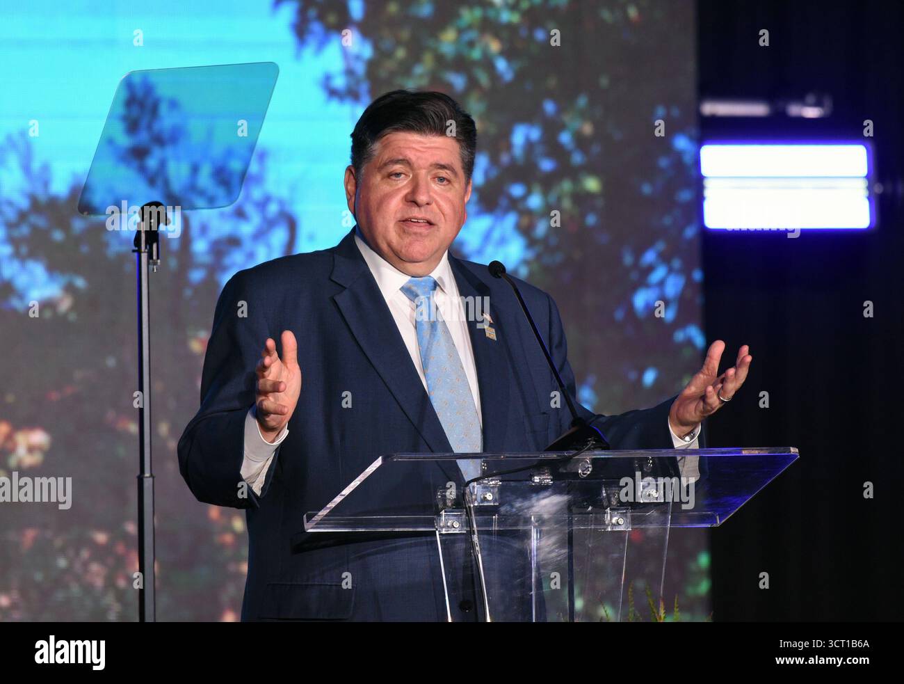Ga. 03rd Oct, 2025. JB Pritzker at arrivals for Georgia Democratic ...