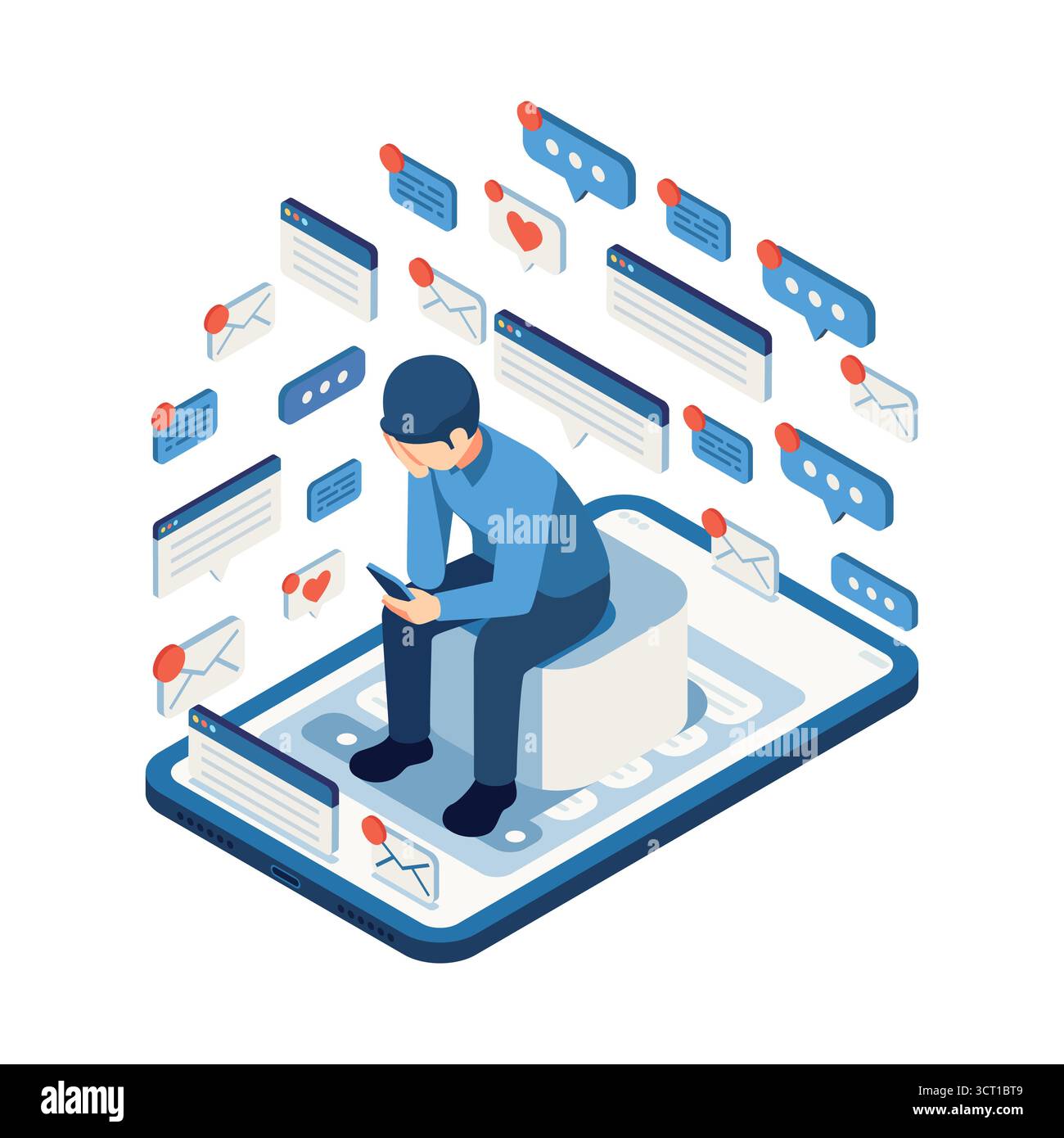 Technology overload Cut Out Stock Images & Pictures - Alamy