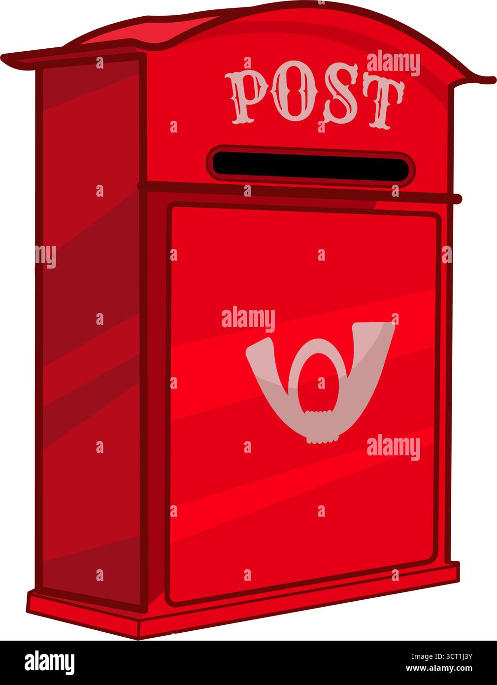 Red vintage post box Stock Vector Images - Alamy