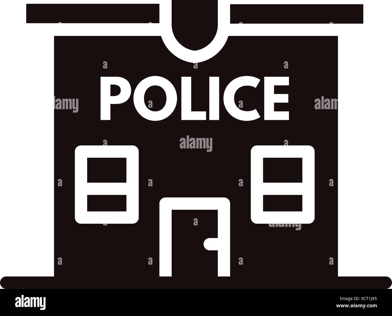 police station building vector icon Stock Vector Image & Art - Alamy
