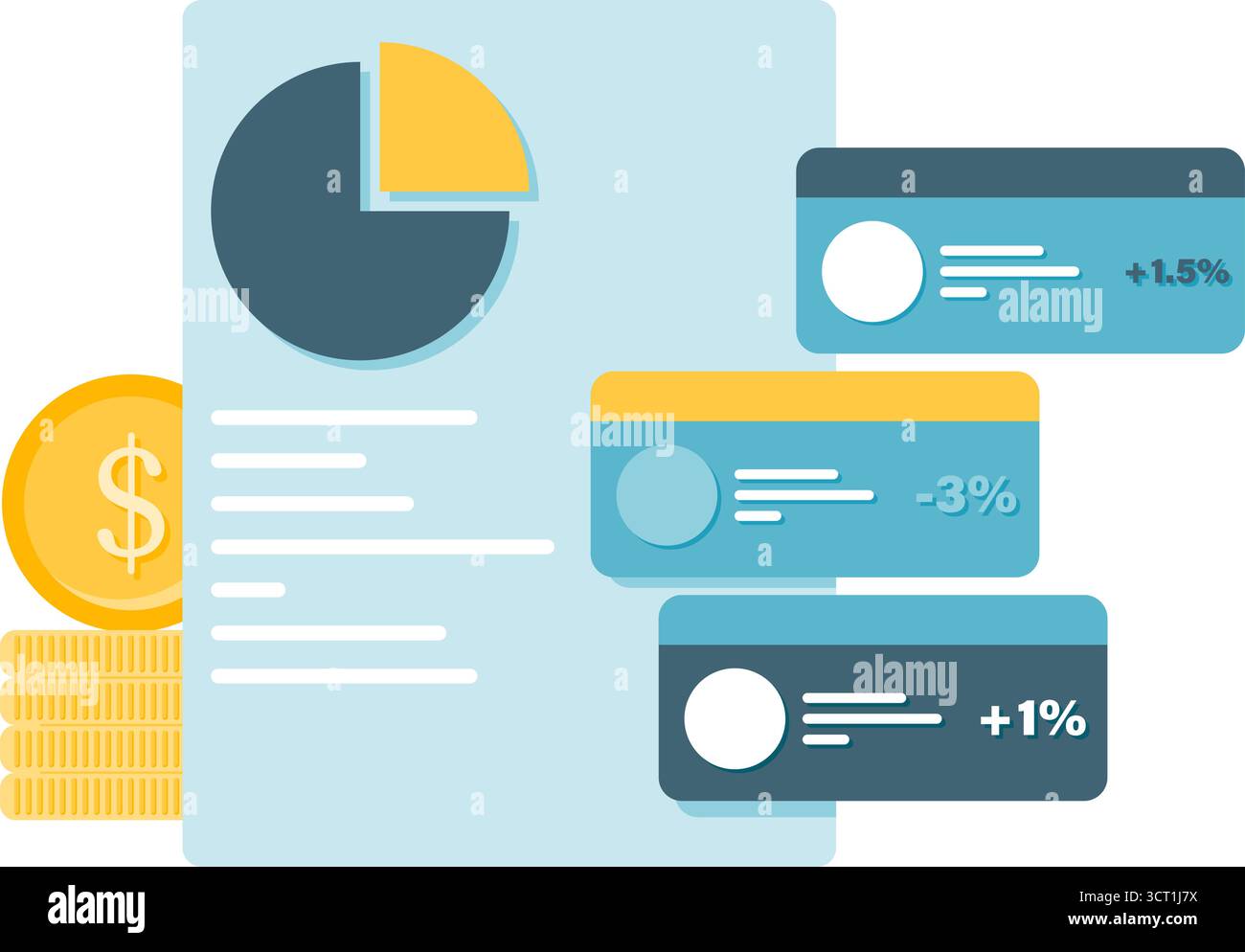 Investment pie chart asset hi-res stock photography and images - Alamy