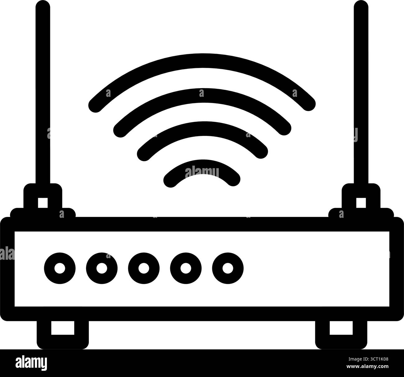 wifi router wireless network vector icon Stock Vector Image & Art - Alamy