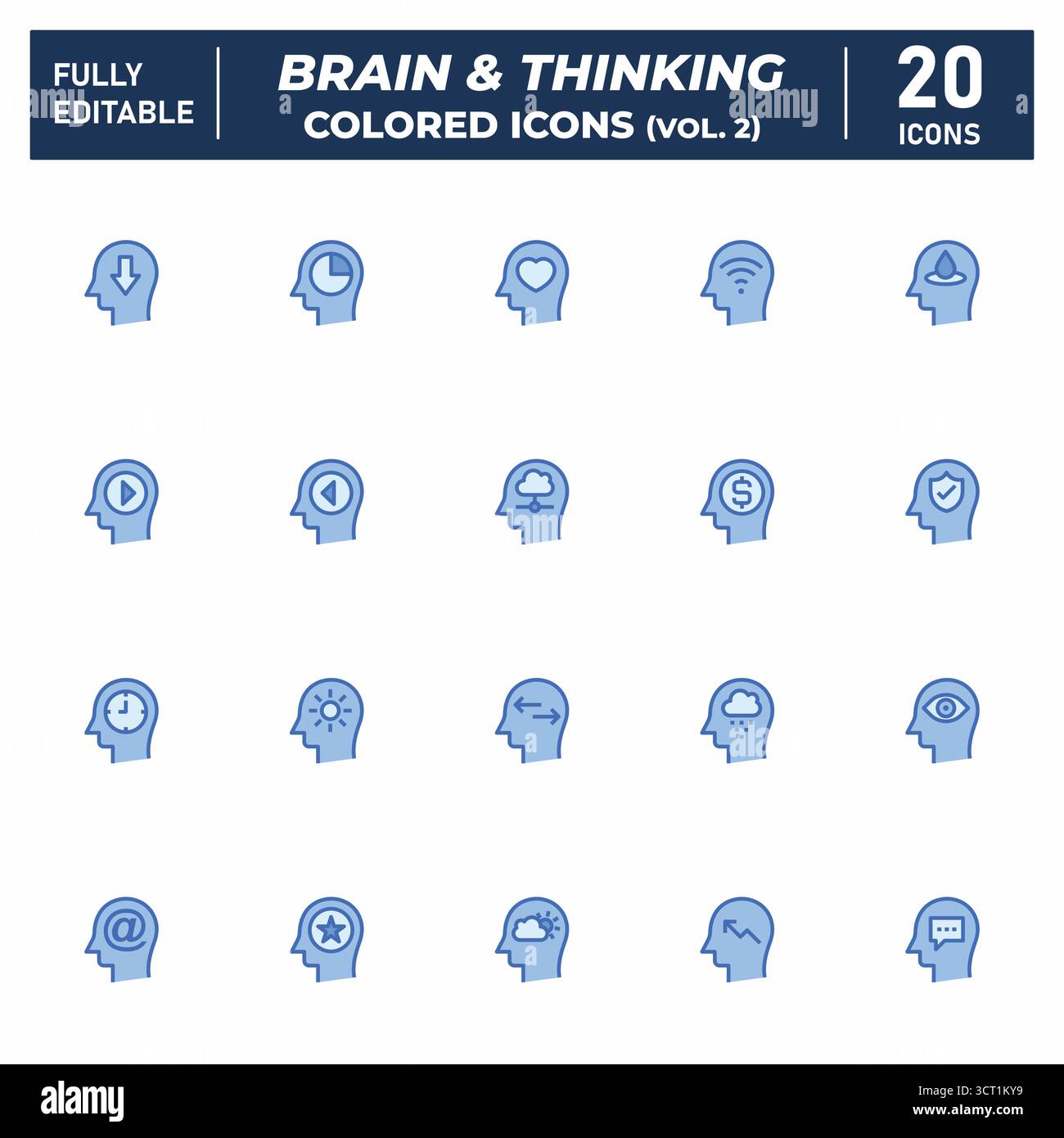 Mental health positive thinking Stock Vector Images - Alamy