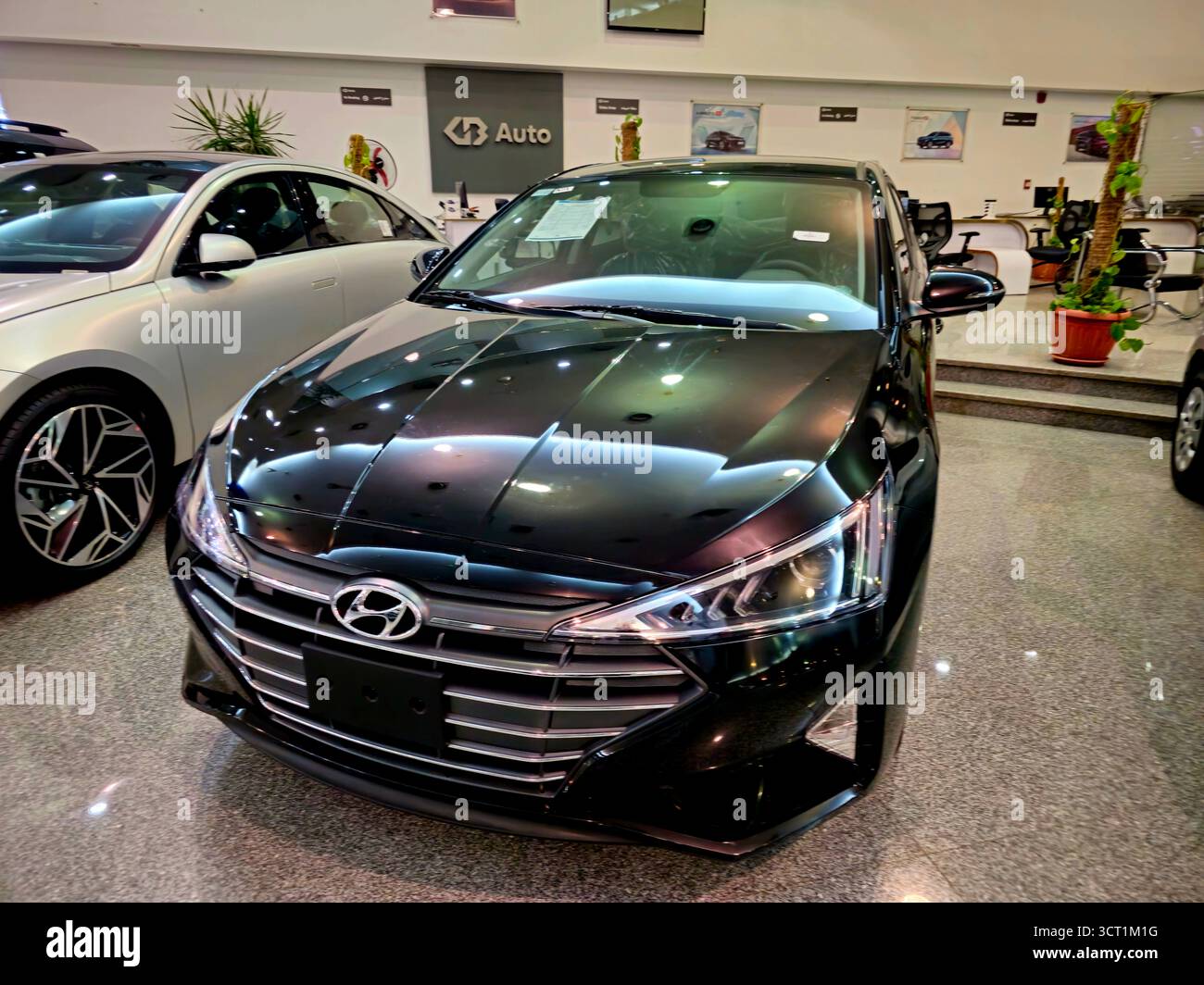 Cairo, Egypt, September 29 2025: Black color The 2026 Hyundai Elantra ...