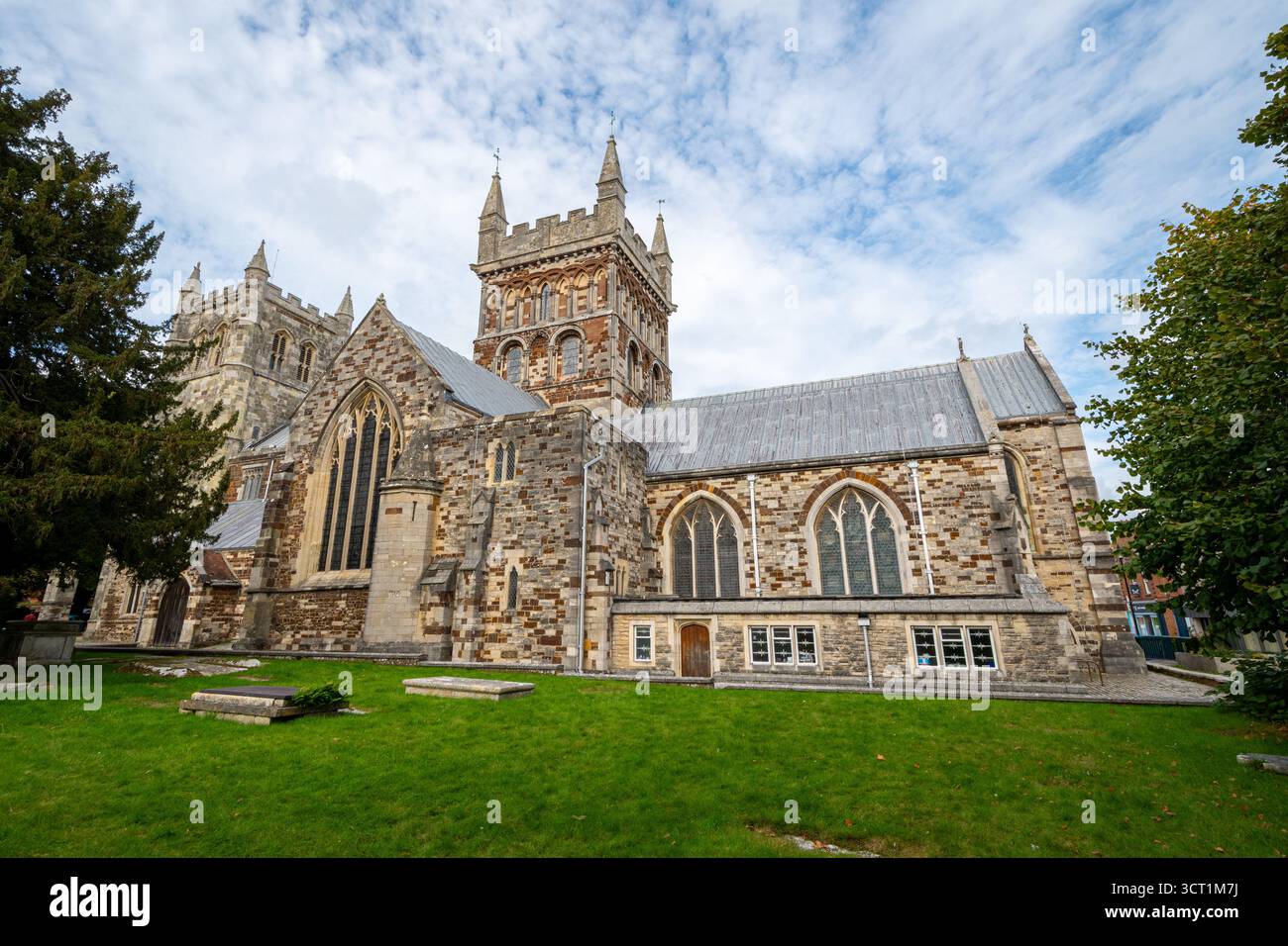 Wimborne Minster Church, a grade I listed building in the Dorset town ...