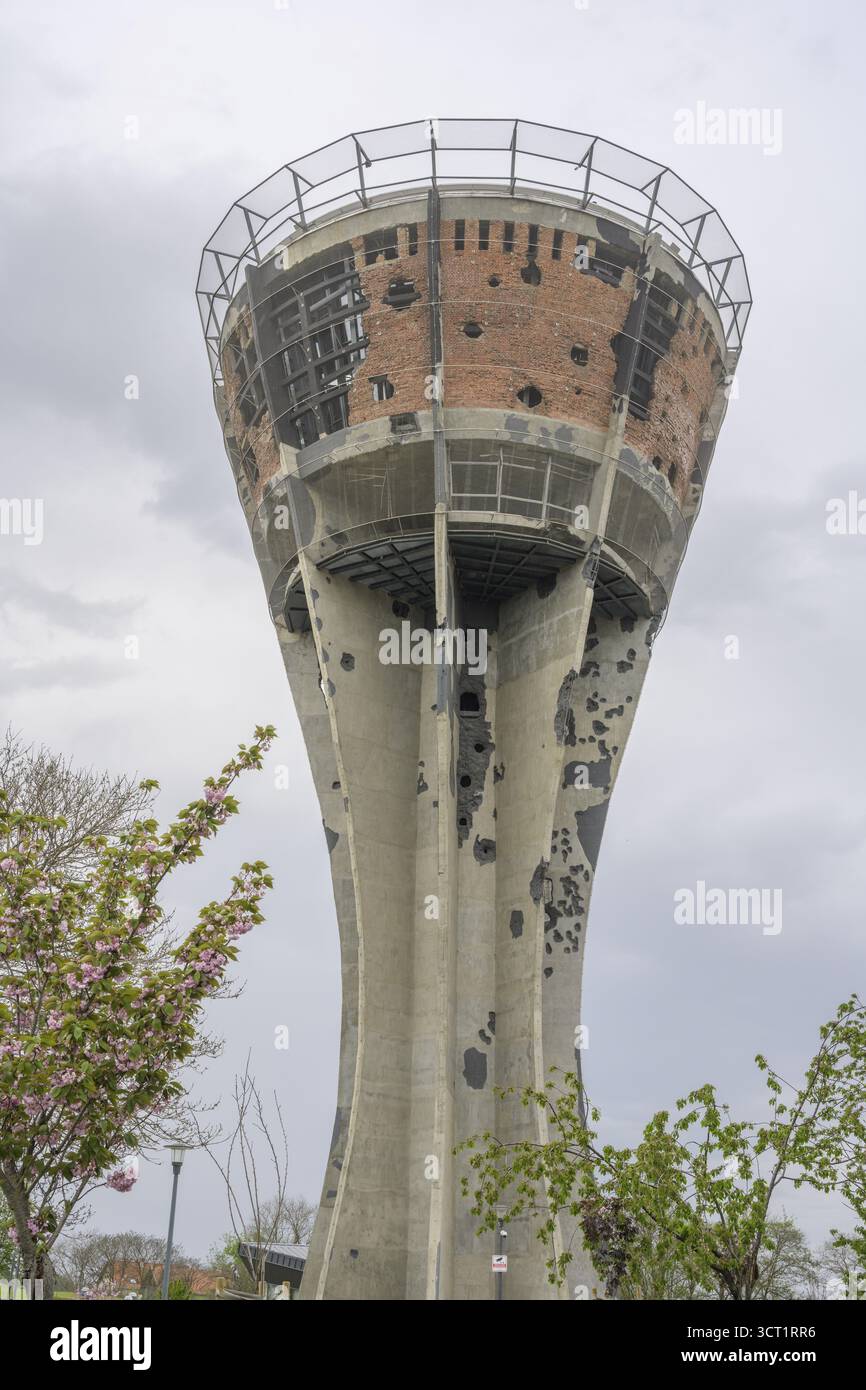 Water tower destroyed in the 1991 war, Vukovar, Vukovar-Srijem County ...