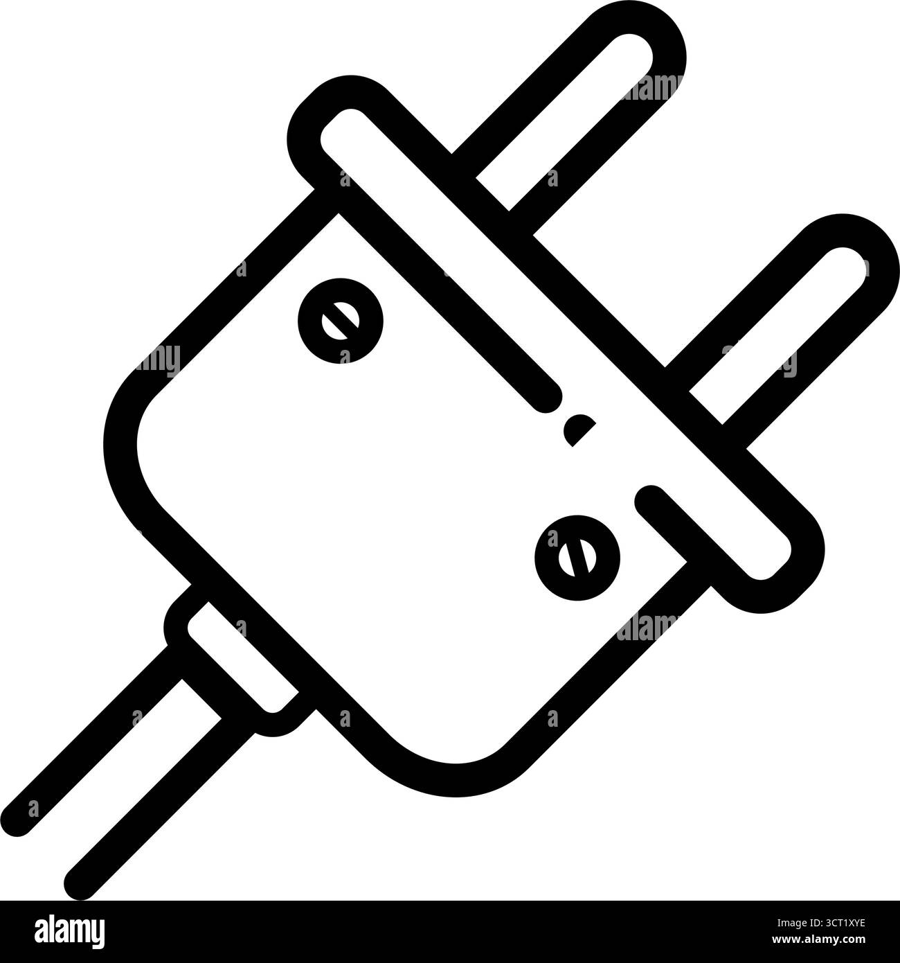 Power plug wire Black and White Stock Photos & Images - Alamy
