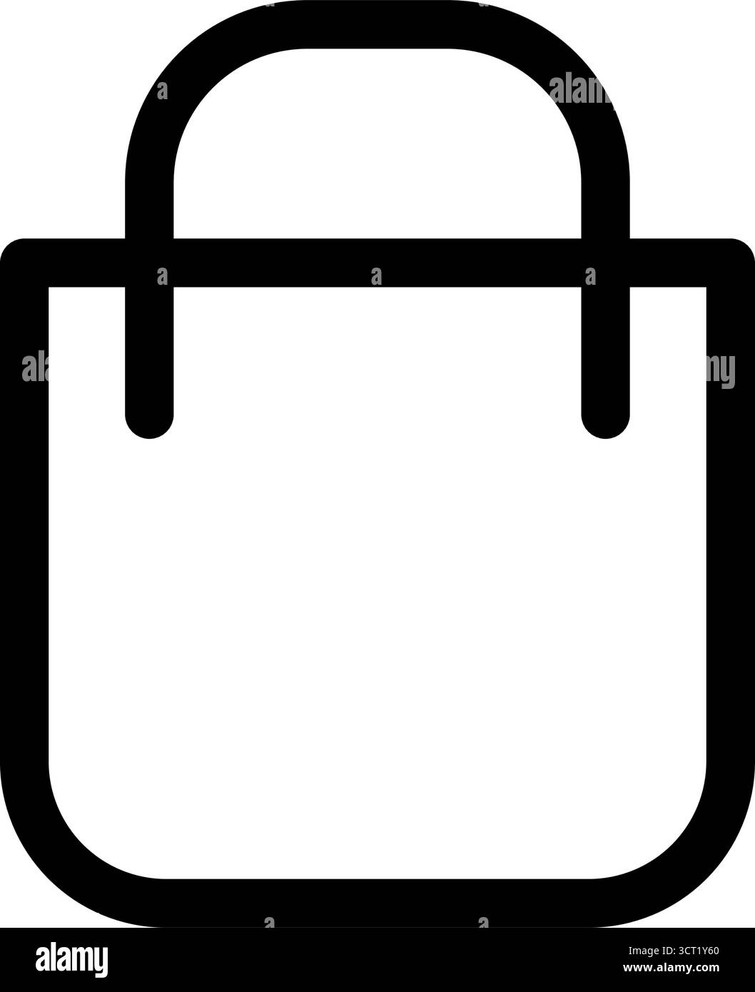 Minimalist shopping bag icon Stock Vector Images - Alamy