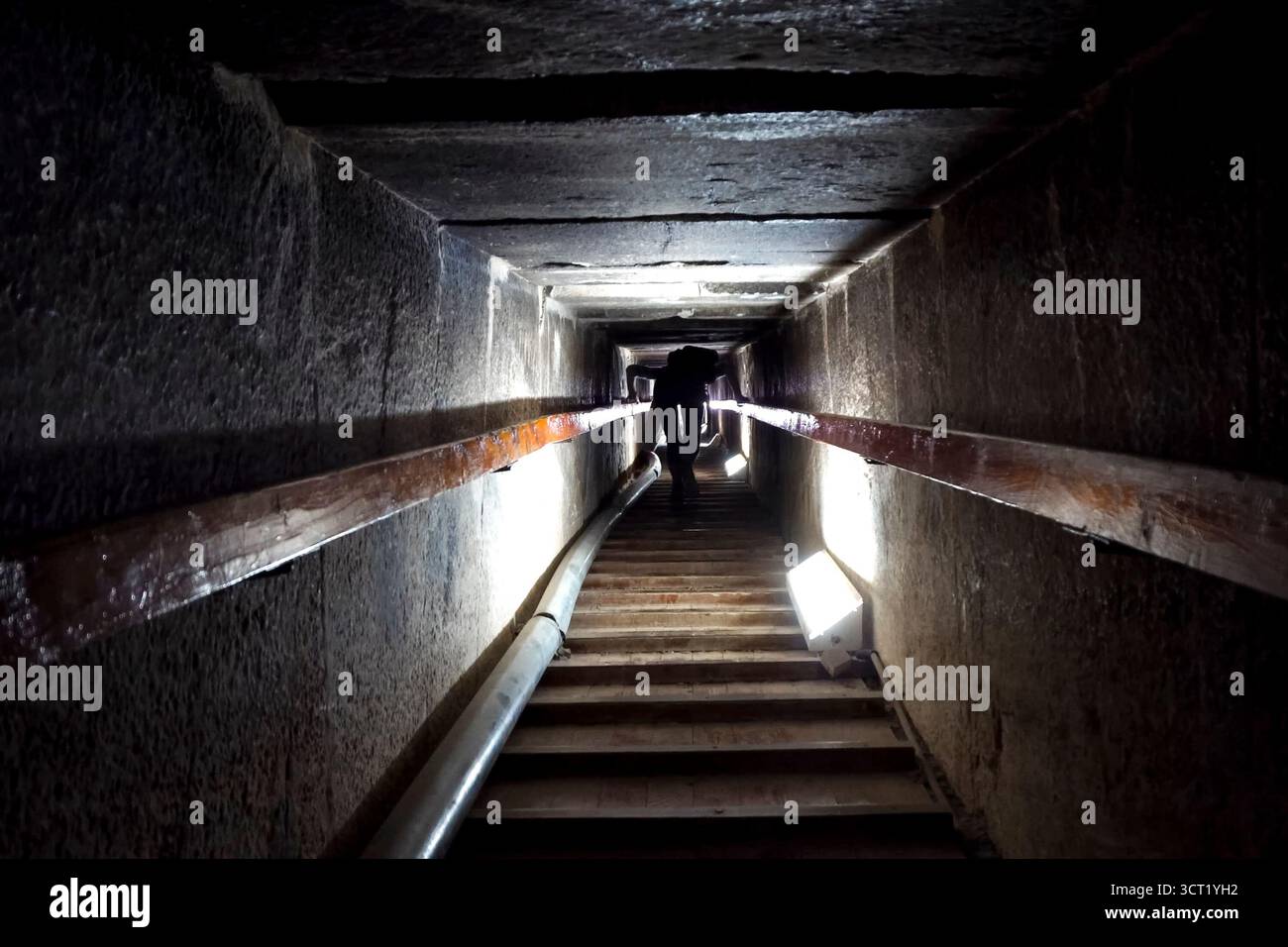 Big pyramids of Egypt. Inside the large pyramid. Inside the pyramid ...