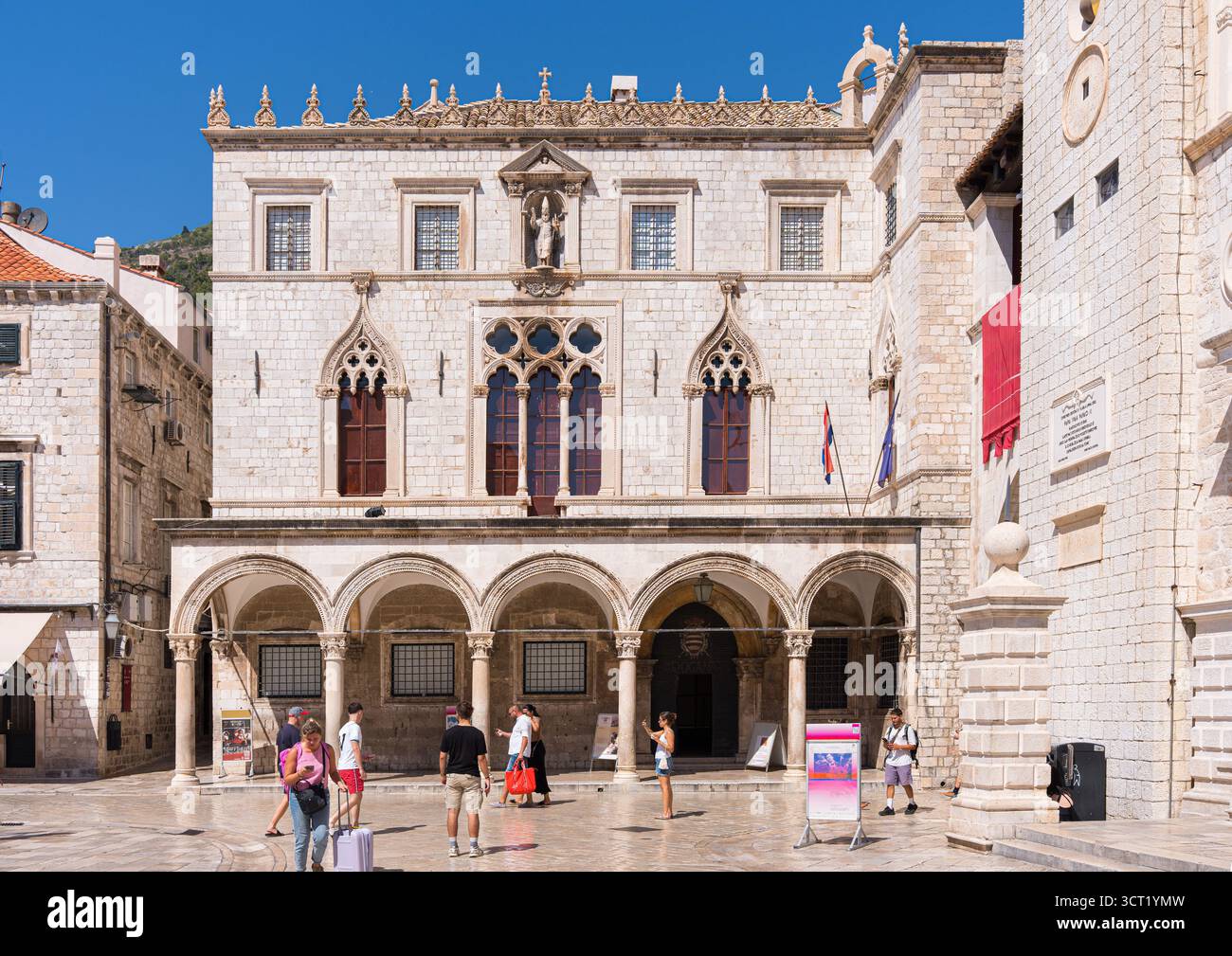 Dubrovnik Sponza Palace architecture featuring gothic and renaissance ...