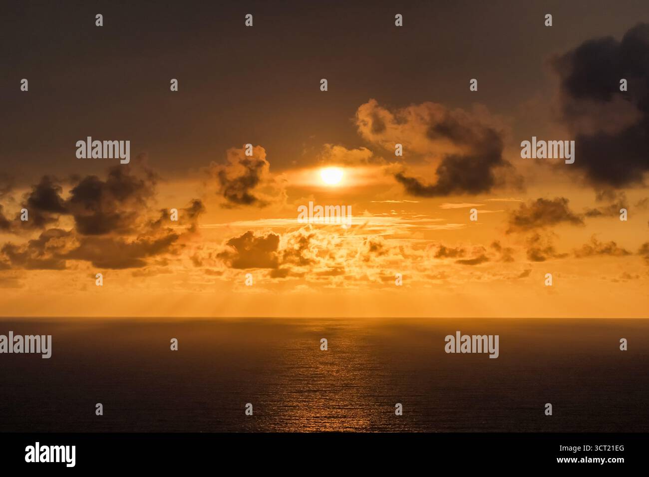 Colorful sky over ocean on hi-res stock photography and images - Alamy