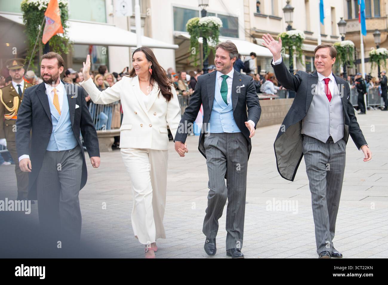 Princess Claire And Guillaume's Brother Prince Felix In Front Of The ...