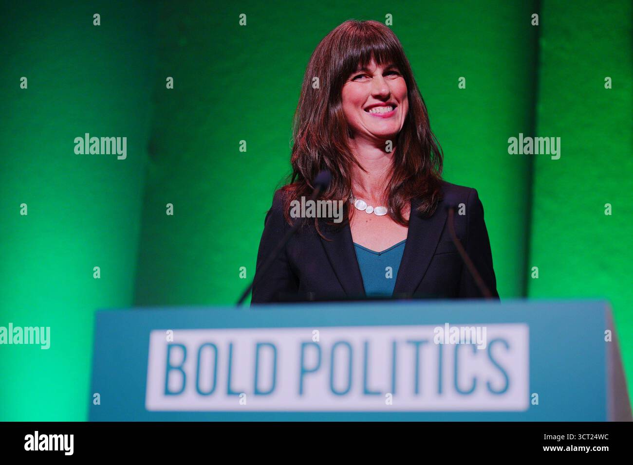 Deputy Green Party leader Rachel Millward speaking during the Green ...