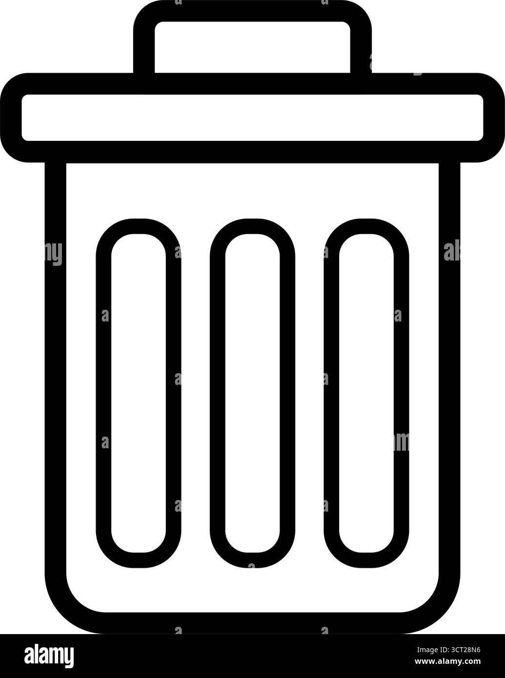 Trash can waste disposal Black and White Stock Photos & Images - Alamy