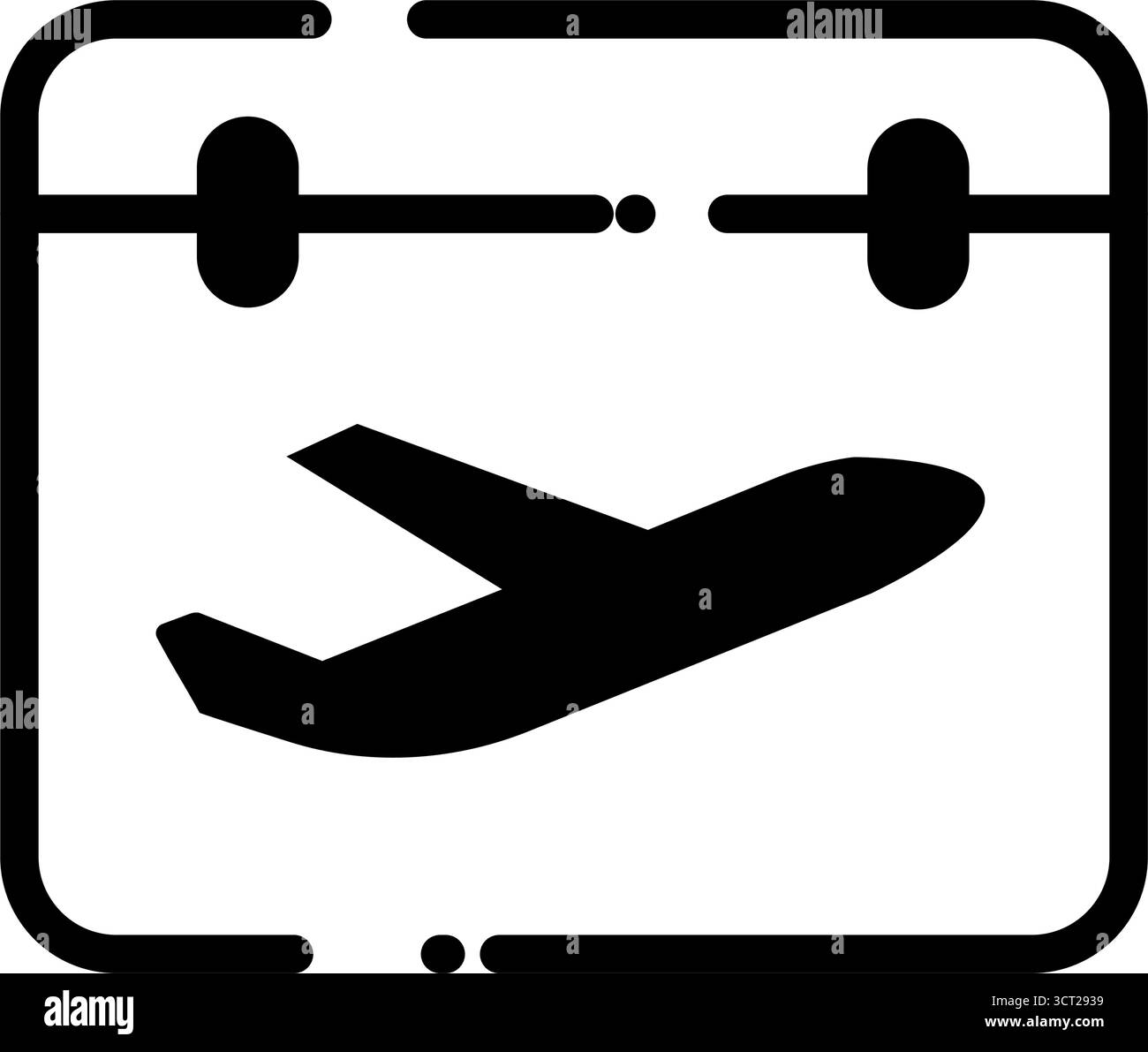 Flight schedule icon calendar Stock Vector Images - Alamy