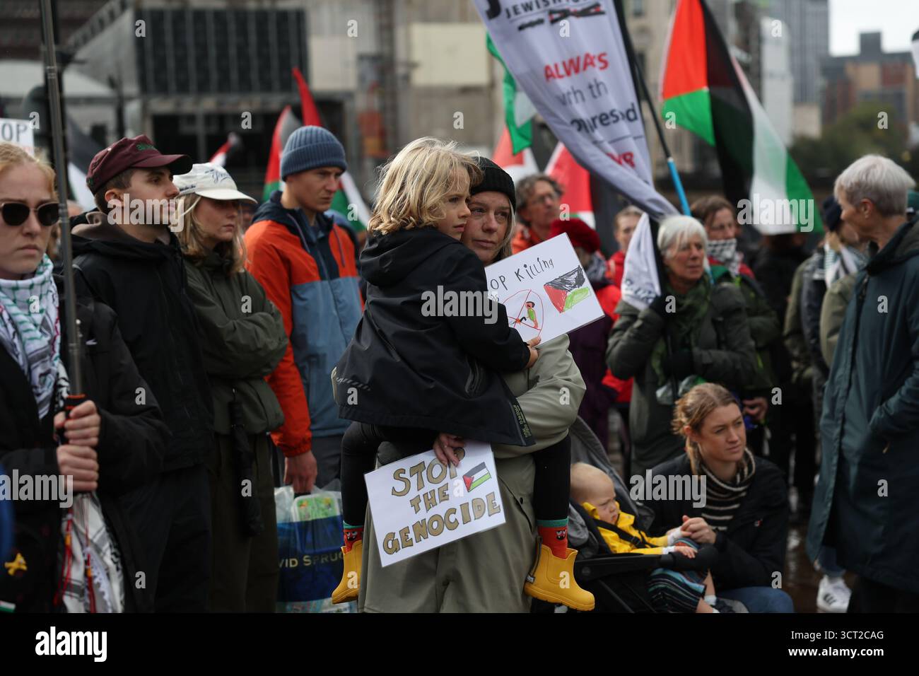 People take part in a demonstration organised by GM Friends of ...