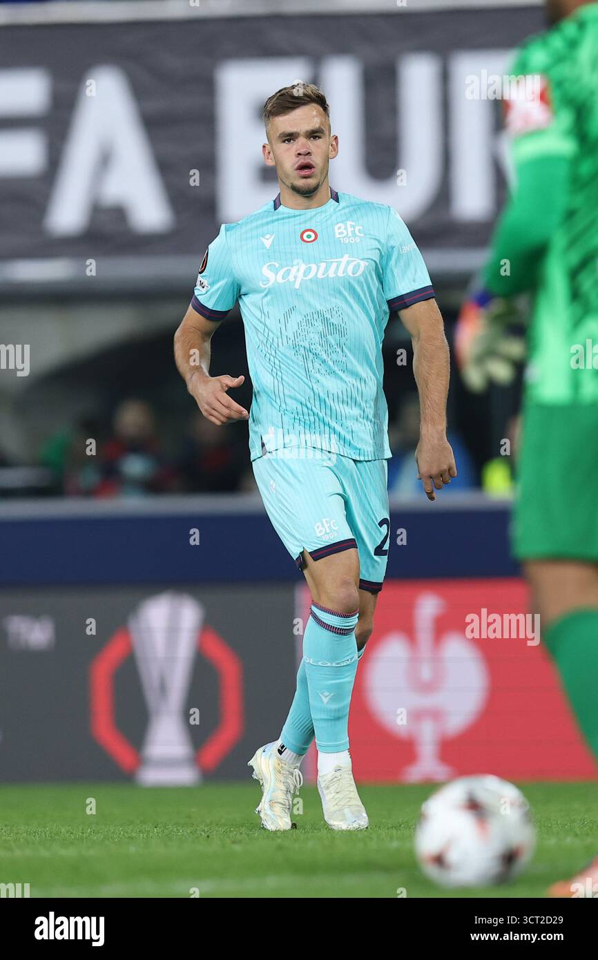 Thijs Dallinga (Bologna) during the Europa League 2025 2026 match ...