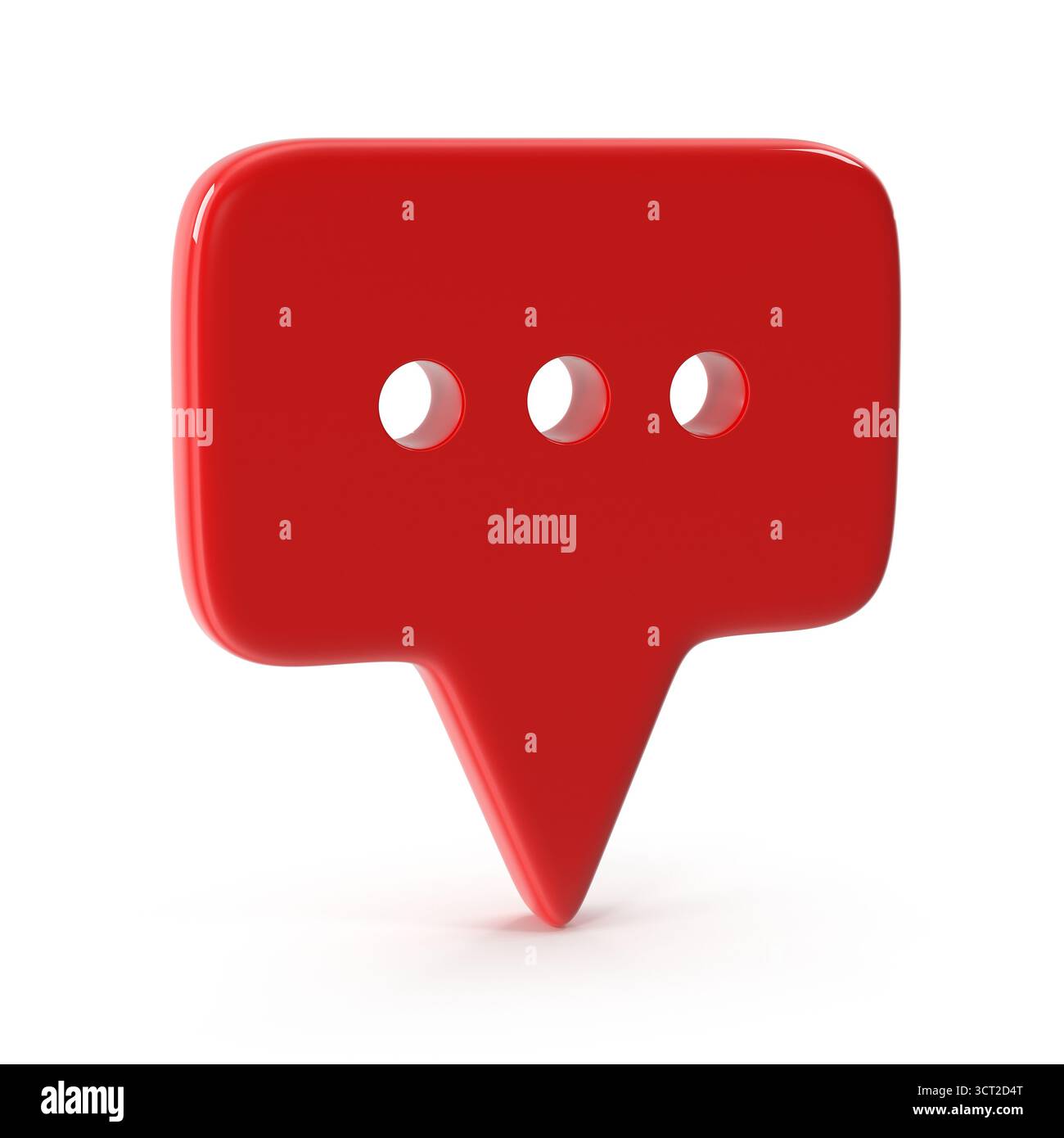 3d chat bubble dots Cut Out Stock Images & Pictures - Alamy