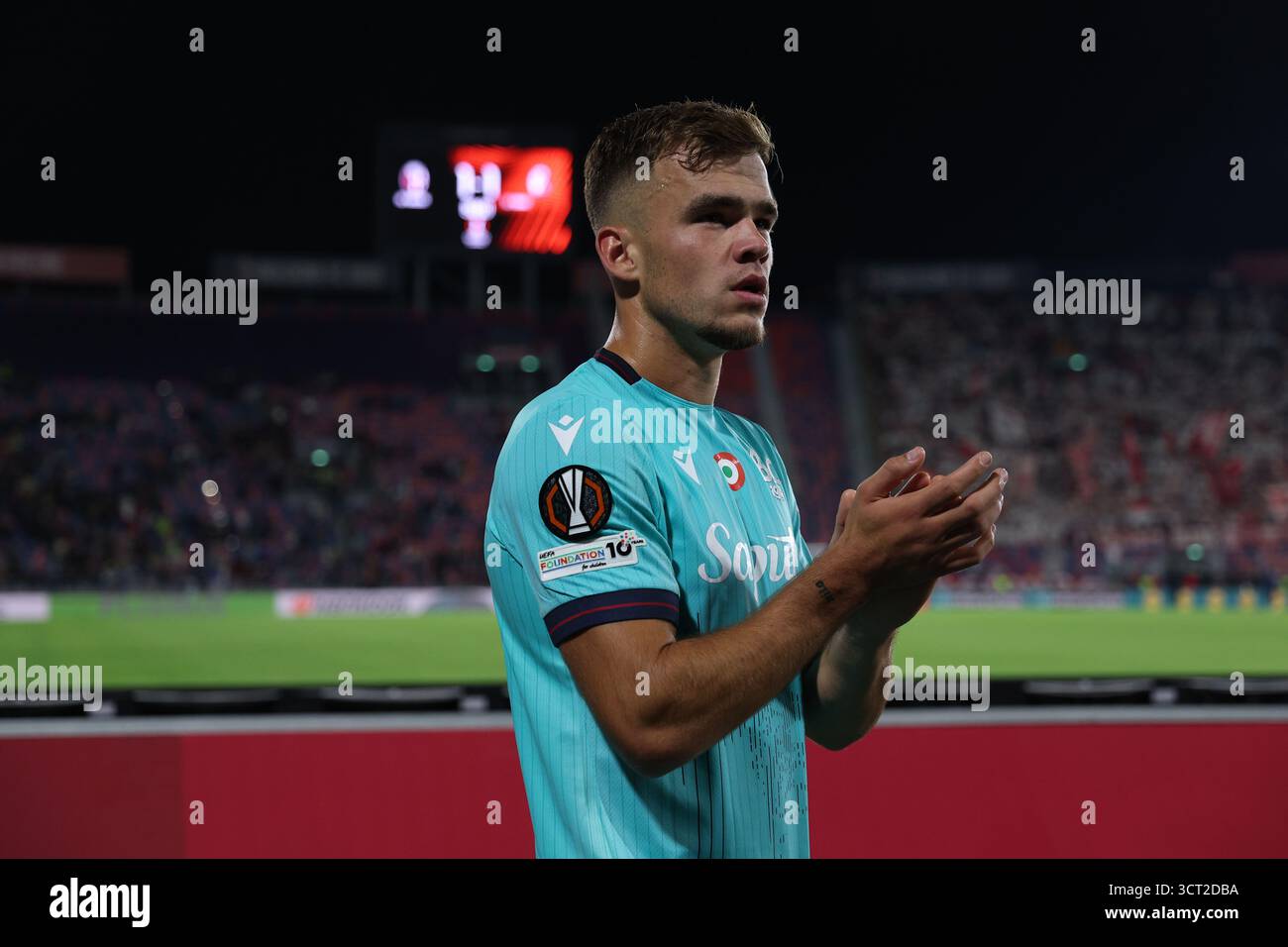 Thijs Dallinga (Bologna) during the Europa League 2025 2026 match ...