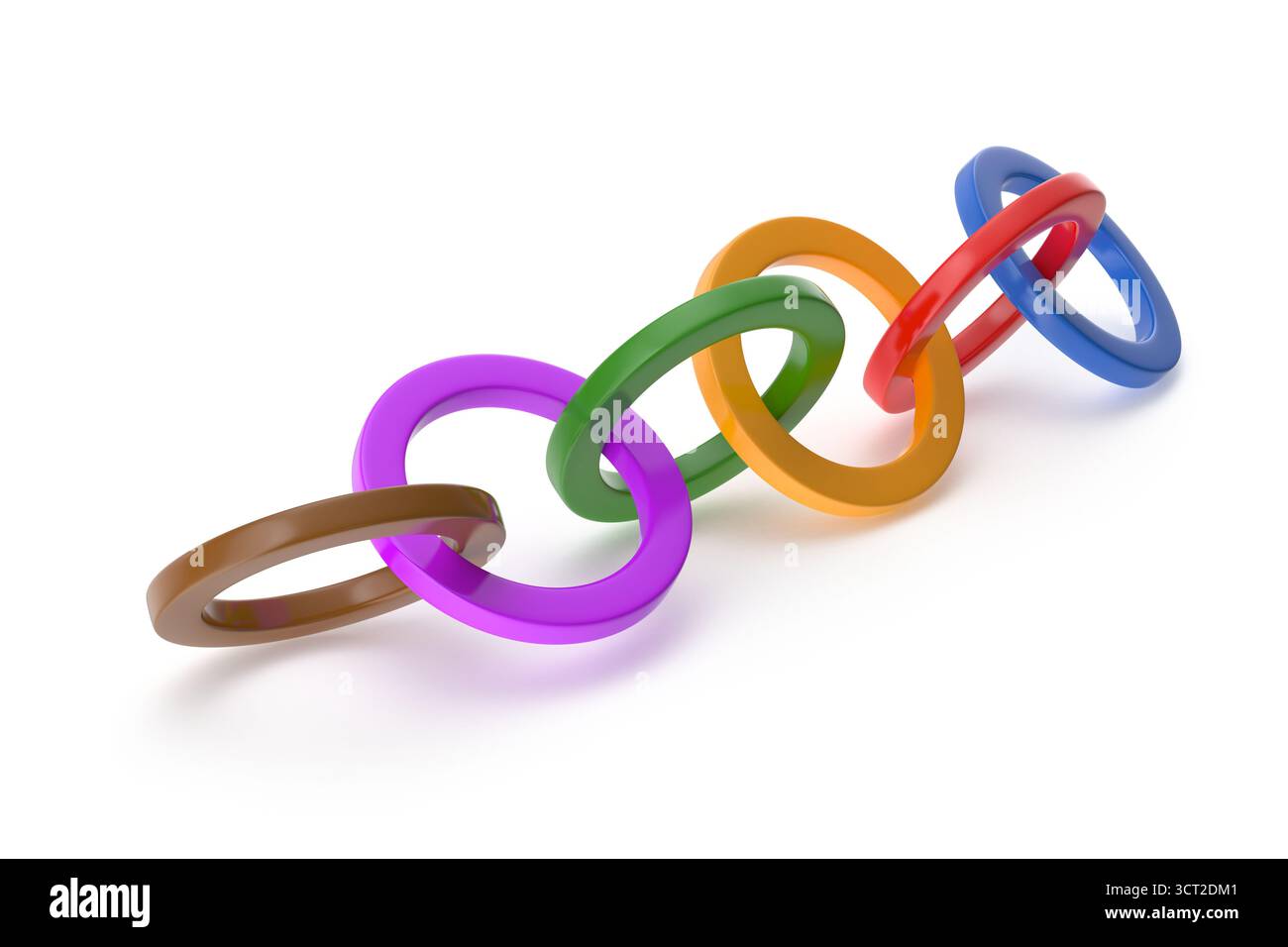Unity teamwork concept interlocking Cut Out Stock Images & Pictures - Alamy