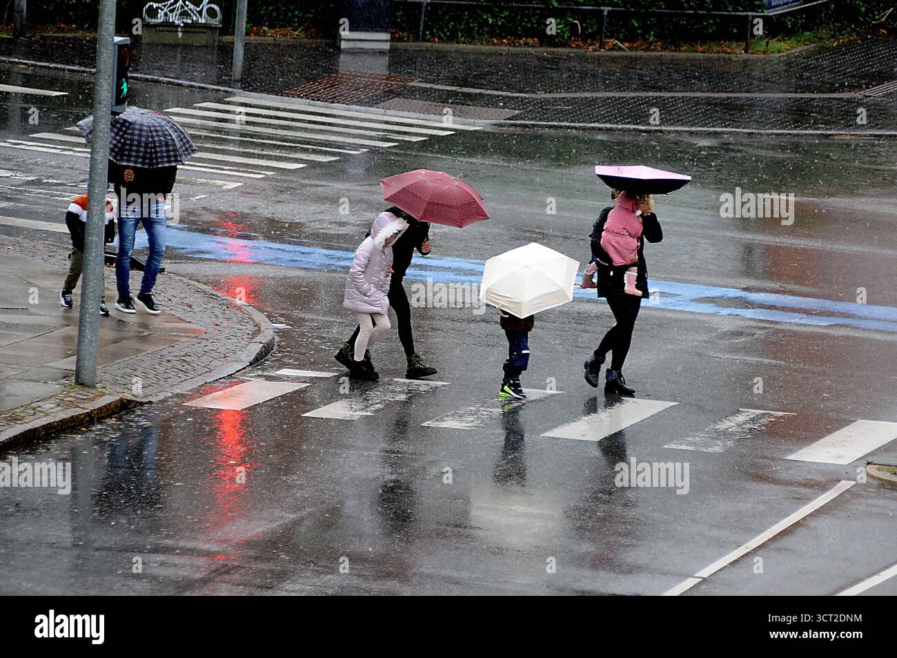 Copenhagen/ Denmark/04 OCTOBER 2025/.rain fall daish weather in kastrup ...