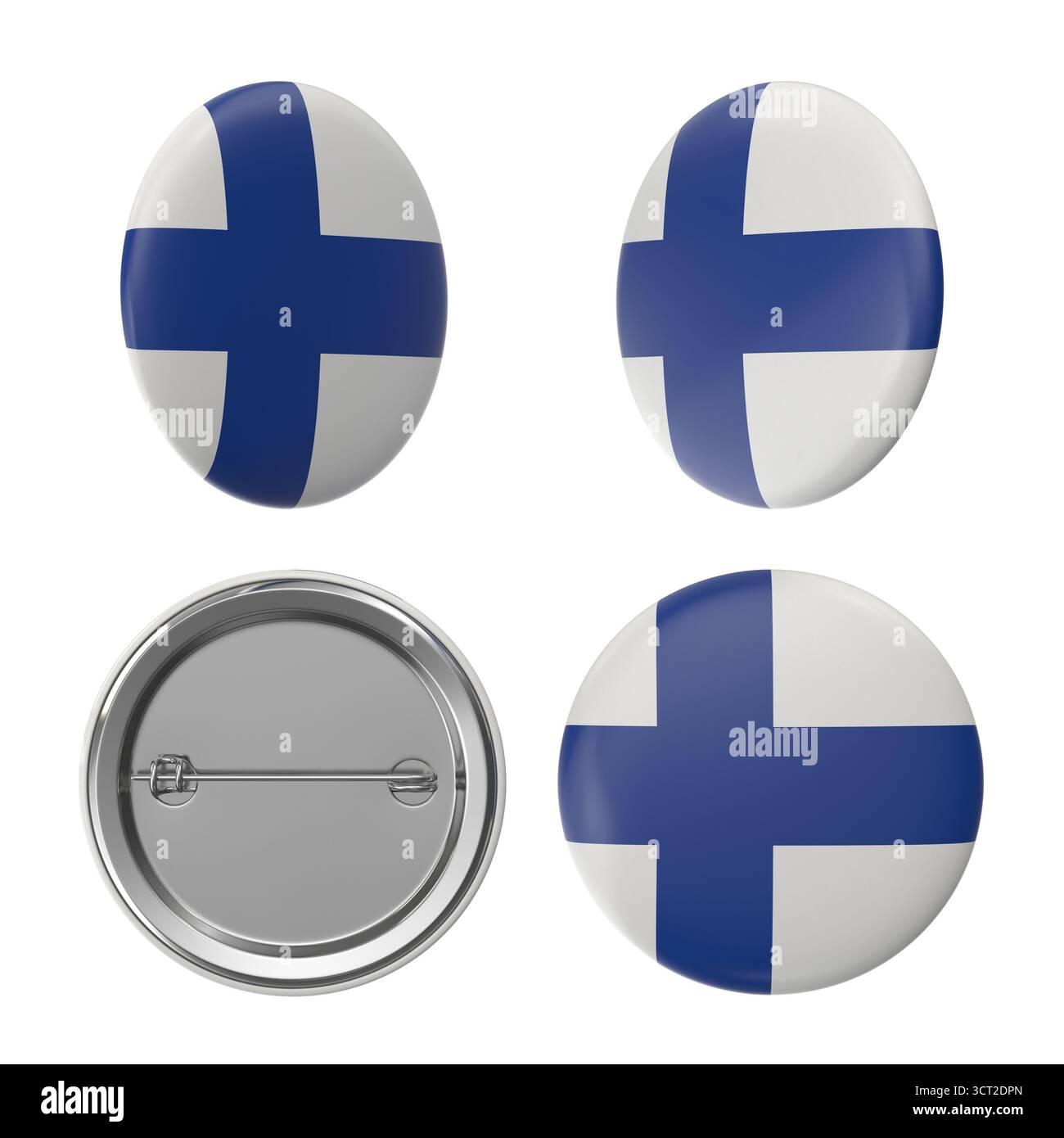 Finland flag button 3d Cut Out Stock Images & Pictures - Alamy