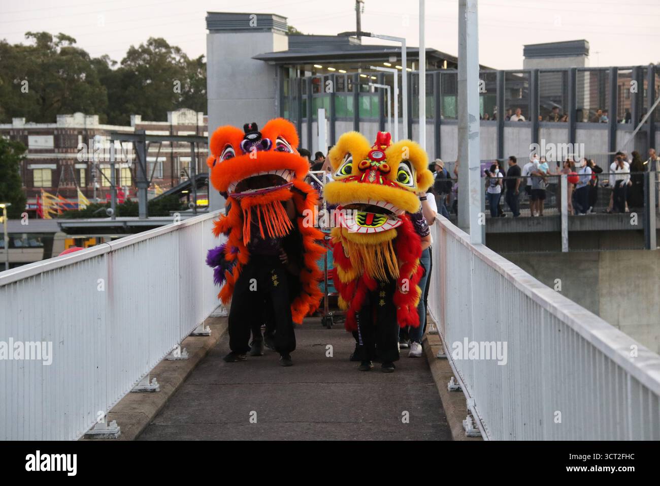 Sydney, Australia. 4th October 2025. THQ Cabra lion dancers lead parade ...