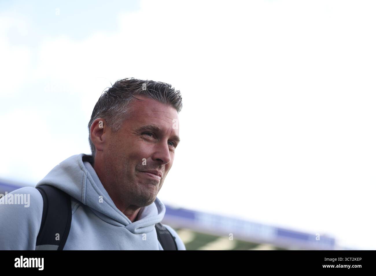 Middlesbrough manager Rob Edwards arriving ahead of the Sky Bet ...