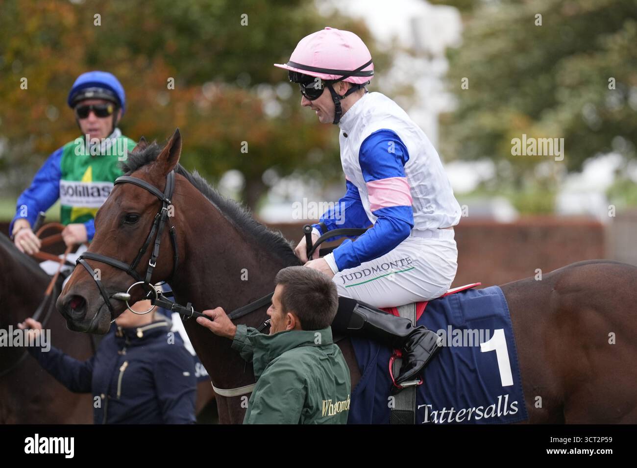 Colin Keane on Jel Pepper after winning the 150,000 Tattersalls October ...