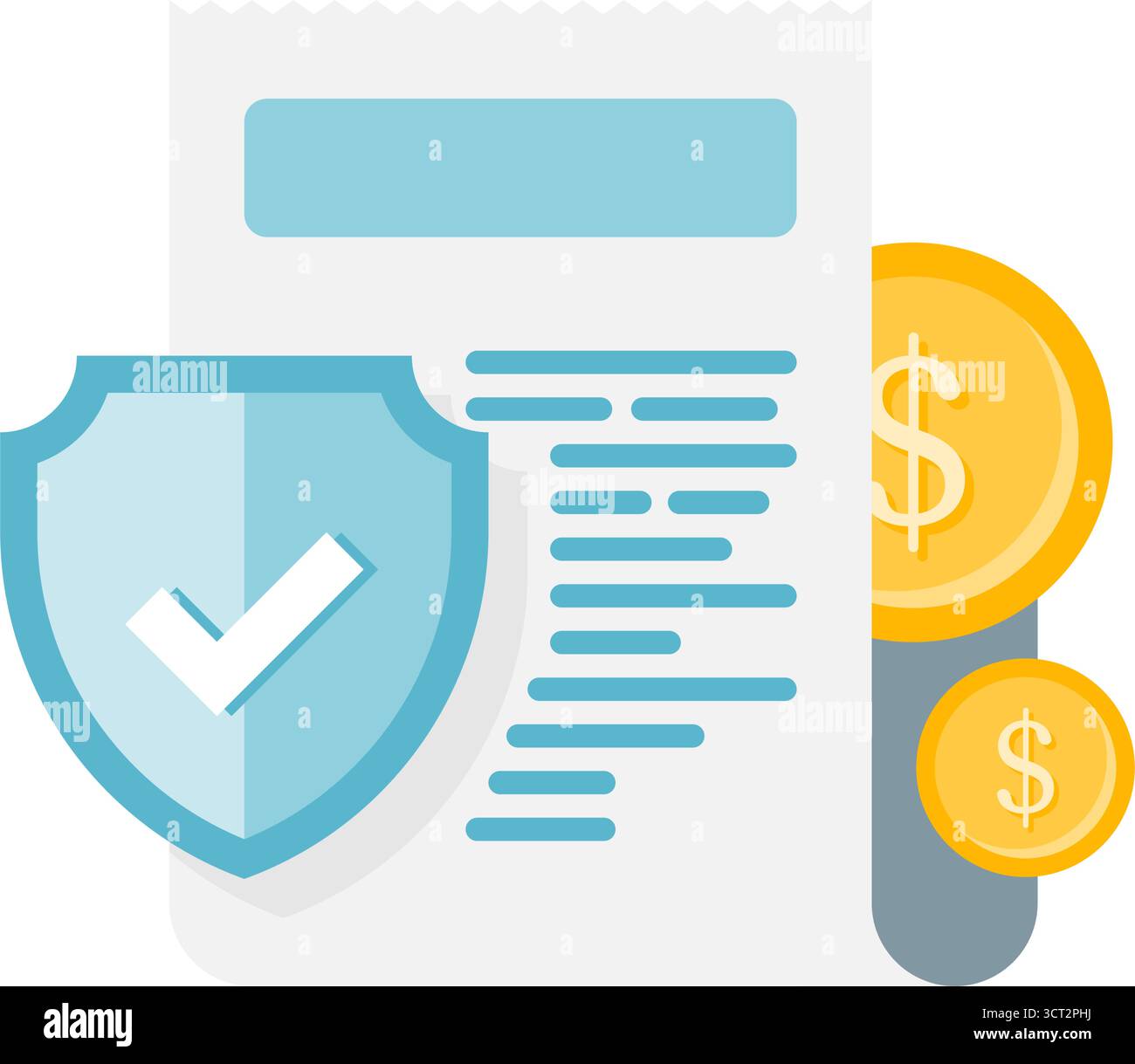 Shield protection money shopping Stock Vector Images - Alamy