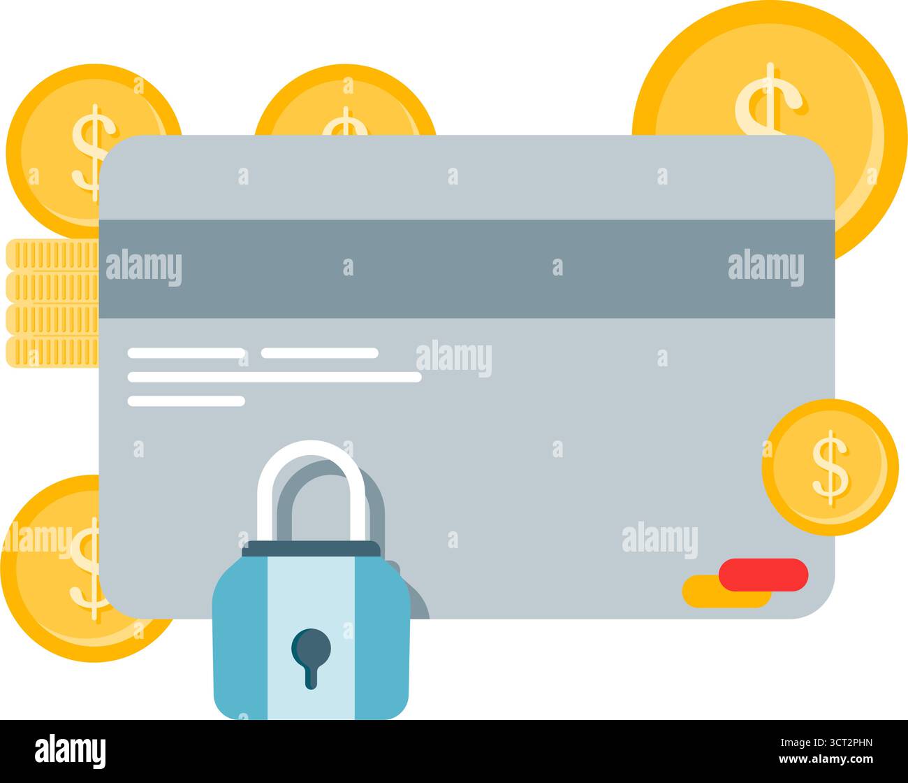 Transaction security vector vectors Cut Out Stock Images & Pictures - Alamy