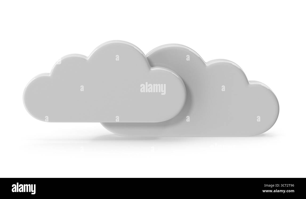 Cloud icon symbol flat Cut Out Stock Images & Pictures - Alamy
