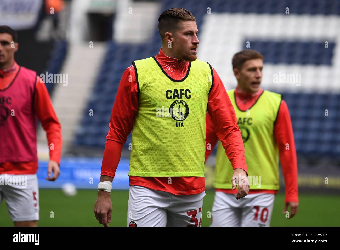 Preston, England. 4th Oct 2025. Reece Burke before the Sky Bet EFL ...