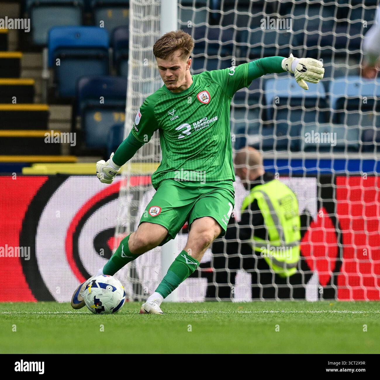 Barnsley's keeper Murphy Cooper in the match between Wycombe Wanderers ...